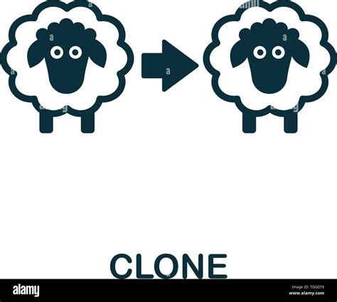 Clone Vector Icon Symbol Creative Sign From Biotechnology Icons