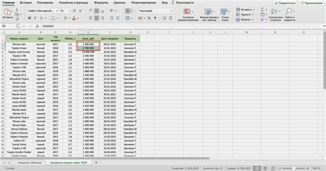 Примеры расчетных таблиц