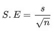 Standard Error Calculator