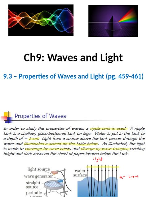Pp3 Diffraction Of Water Waves 9 2 With Notes Pdf