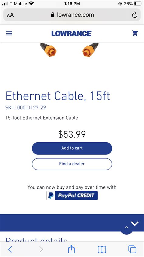 Southern California Navico Ethernet Extension Cable Bloodydecks