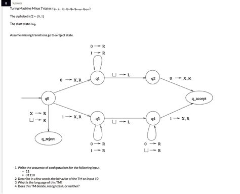 Will Leave Thumbs Up Just Need 3 And 4 5 Points Turing Machine M Has 7 Statesqnq1 Q2 Qs Q Qacept