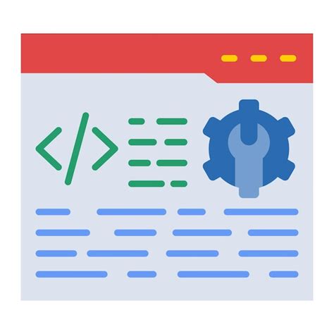 Premium Vector Coding Icon