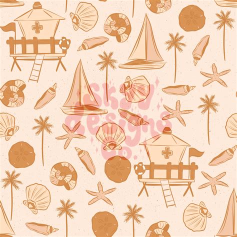 Vintage Beach Patterns Gran Canaria Spanje Vintage Beach Design