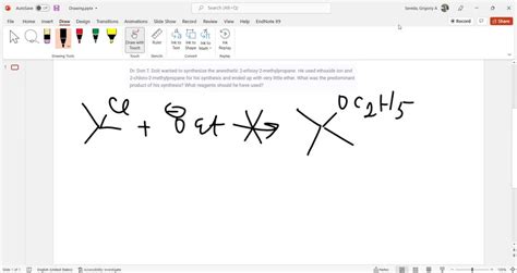Solved Dr Don T Doit Wanted To Synthesize The Anesthetic 2 Ethoxy 2