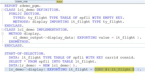 conv conversion operator sapcodes