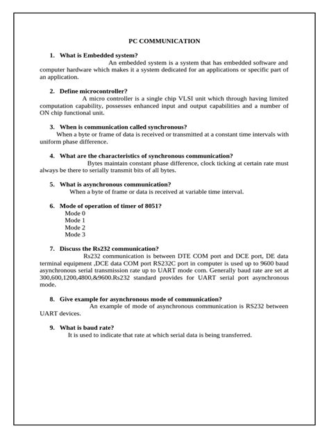 Viva Ques Pdf Relay Microcontroller