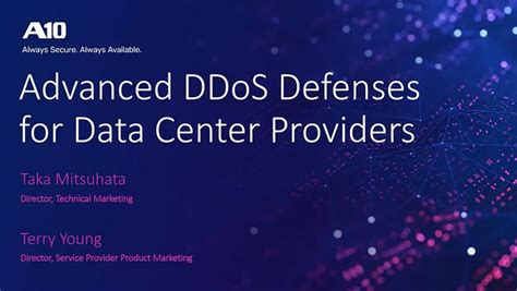 Advanced Ddos Defenses For Data Center Providers Intel® Industry