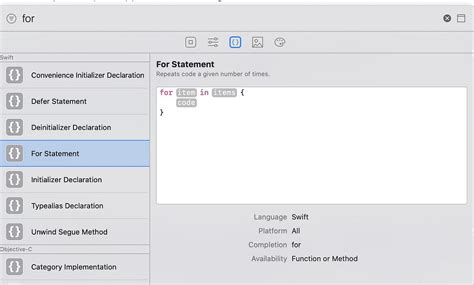 自動完成失靈，還有 Snippets Library 可以輸入 Xcode 的自動完成很方便，不過偏偏有些情況會失靈。比方以下程式我們想在