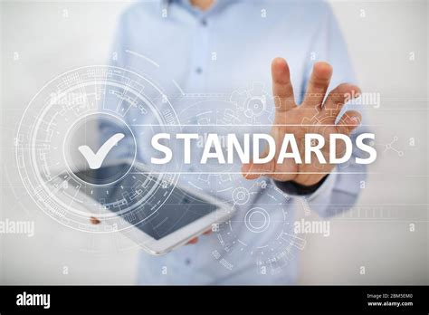 Standards Quality Control Assurance Iso Checkbox On Virtual Screen