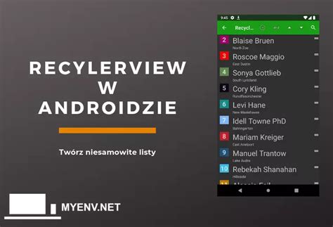 Recyclerview W Androidzie Myenv Maciej Maciejowski