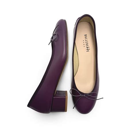 Comfortable And Dressy Ballerina Flats With Heel Ballerette