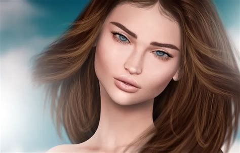 Wallpaper Girl Face Portrait For Mobile And Desktop Section
