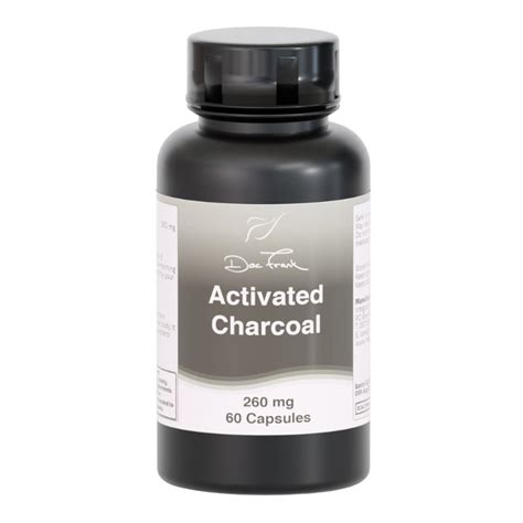 Activated Charcoal 260 Mg X 60 Capsules Integrow Health Sa