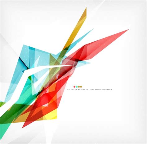 Premium Vector Angular Geometric Color Shapes