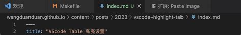 Vscode Tab