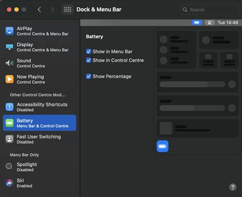 missing battery percentage in status bar macrumors forums