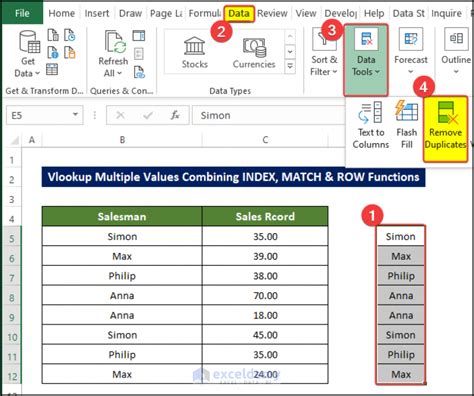 how to vlookup and return multiple values in drop down list