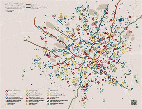 Milan Gender Atlas Complete Map Critical Spatial Practice