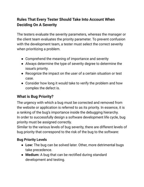 Differences Between Bug Severity And Priority In Testing With Examples Pdf