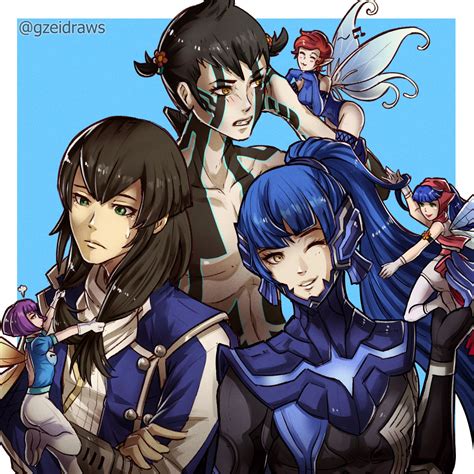 Protagonist Demi Fiend Pixie And Flynn Shin Megami Tensei And 3