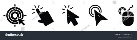 Computer Mouse Click Cursor Load Symbol Stock Vector Royalty Free