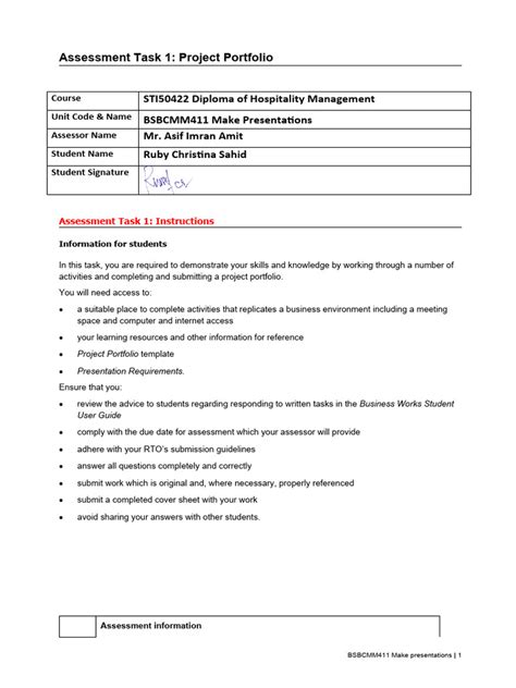 Assessment Task 1 Bsbcmm411 Pdf Communication Information