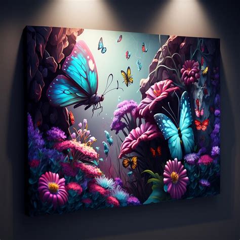 Pintura Mariposa Inteligencia Artificial Foto Premium