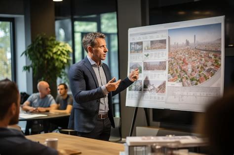 Premium Ai Image Real Estate Agent Conducting Market Research Generative Ai