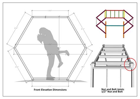 Hexagon Wedding Arbor Diy Plans Pdf Backyard Trellis And Etsy