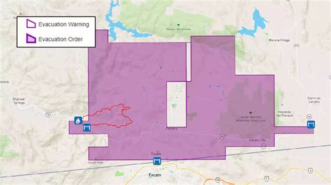 Watch Live 4200 Acre Fire In Dulzura Forces Evacuations Closes