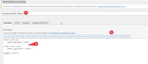 Contact Form 7 Multi Step Créons Un Formulaire à étapes