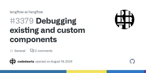 Debugging Existing And Custom Components · Langflow Ai Langflow