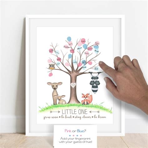 Gender Reveal Tree Printable Etsy
