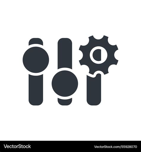 Settings Symbol Cogwheel Royalty Free Vector Image