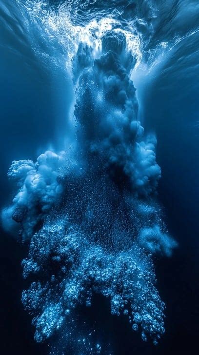 Free Underwater Bubble Explosion Image Download At Stockcake