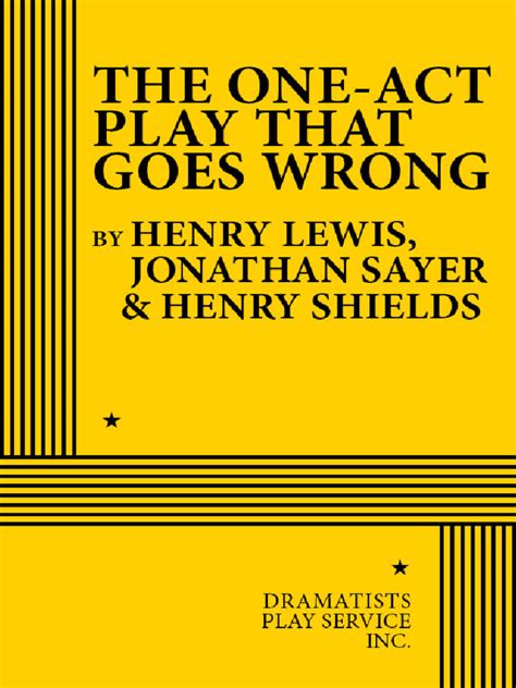 The One Act Play That Goes Wrong Pdf
