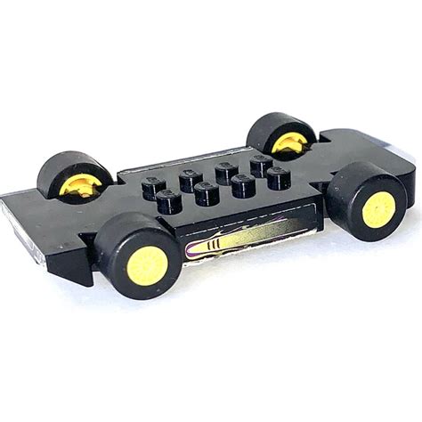 Lego Mcdonalds Racers Chassis With Slicks And Yellow Wheels With Racer