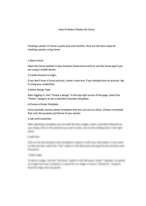 SOLUTION How To Make A Poster On Canva Studypool