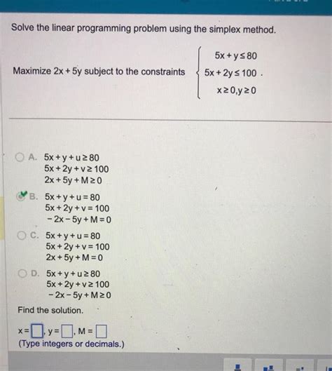 Solved Solve The Linear Programming Problem Using The