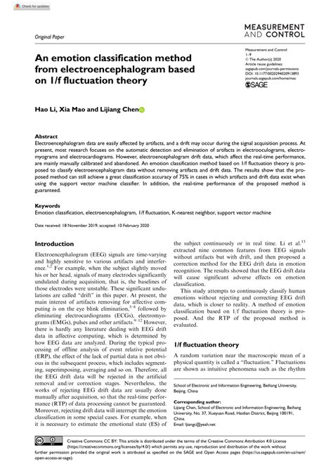 Pdf An Emotion Classification Method From Electroencephalogram Based