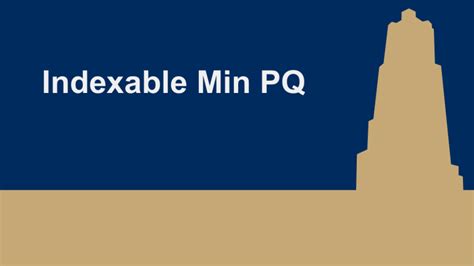 Indexable Min Priority Queue Presentation
