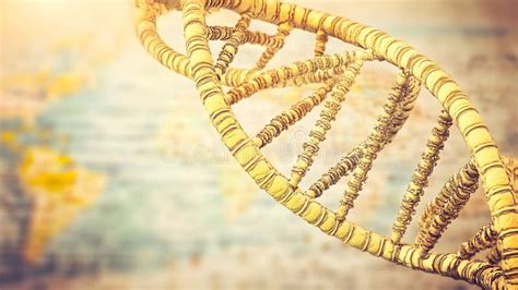 Detailed 3d Render Of Dna Helix Double Strand Royalty Free Image Stock Illustration