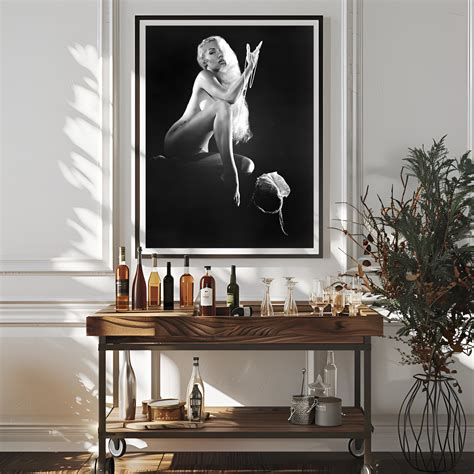 Lily Christine Vintage Burlesque Dancer C 1940s Black And White