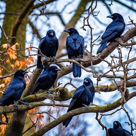 Premium Ai Image Black Crow Portrait