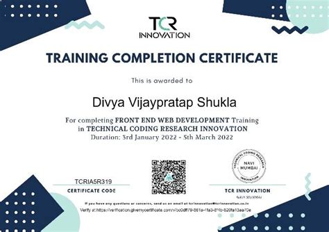 Divya Shukla On Linkedin Connections Tcr Internship Webdevelopment Tcrinnovation Thankyou