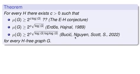 Paul Seymour Gave An Online Talk On The Size Of A Clique Or An