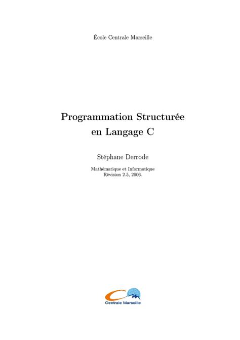 pdf cours programmation c