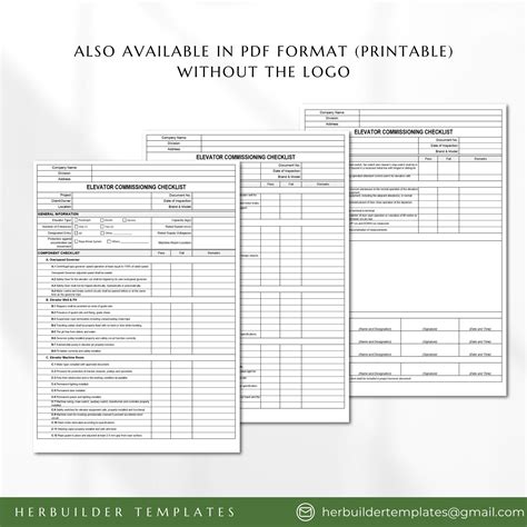 Elevator Commissioning Checklist Lift Commissioning Elevator