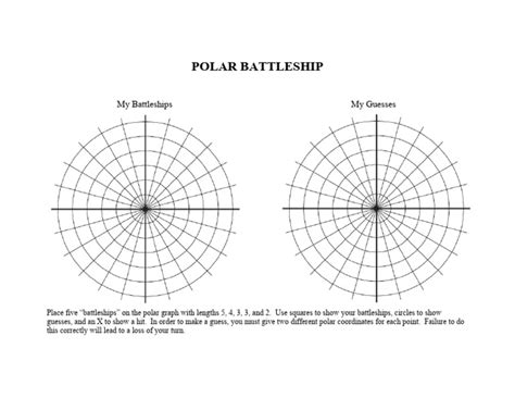 Polar Coordinates Battleship Game Pdf
